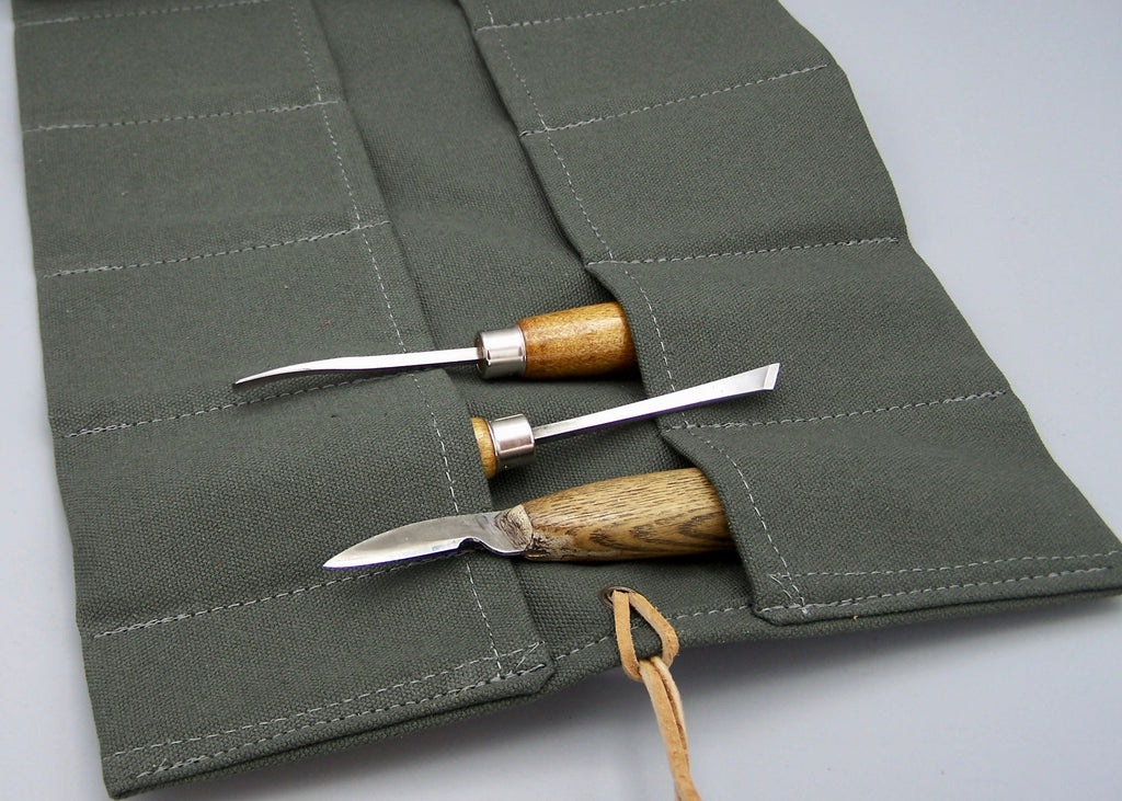 16 Pocket Heavy Duty 15 oz. Canvas Tool Rolls, 10" Wide – H bar N ...